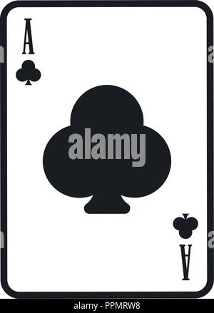clover poker symbol over white background, vector illustration Stock ...