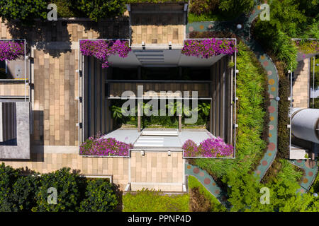 Design of urban farm rooftop garden at Funan Mall, Singapore Stock ...