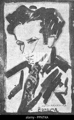 Bonome autocaricatura 1924 Stock Photo - Alamy