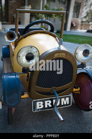 Replica (pedal car) of the famous BRUM, main character of the very ...