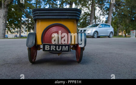 Replica (pedal car) of the famous BRUM, main character of the very ...