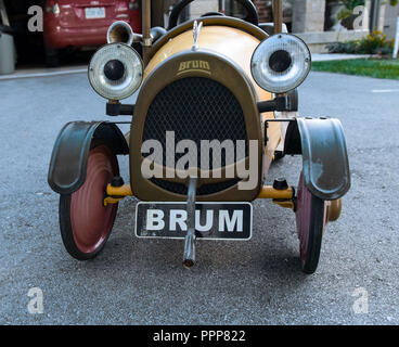 Replica (pedal car) of the famous BRUM, main character of the very ...