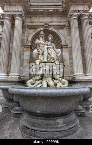 Neptune Fountain of Albertina museum in Vienna, Austria Stock Photo - Alamy