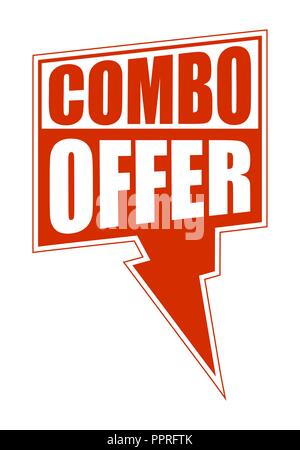 Combo offer banner design on white background, vector illustration ...