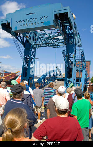 Minnesota Slip Drawbridge located in the Port of Duluth in Canal Park ...