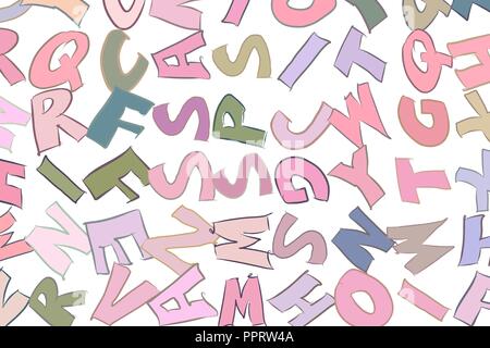Conceptual background alphabets letters for design catalog or texture ...