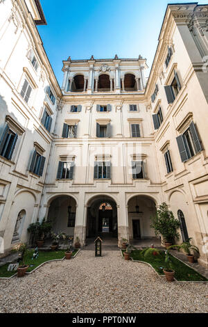 Italy, Rome, Palazzo Falconieri (Borromini), loggia Stock Photo - Alamy