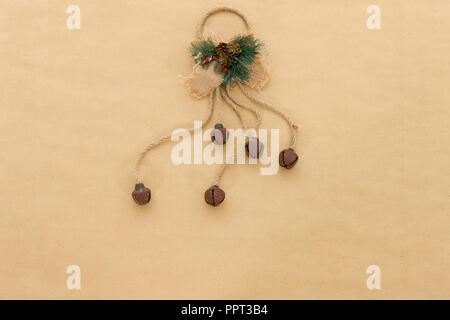 Christmas decoration on neutral background Stock Photo - Alamy