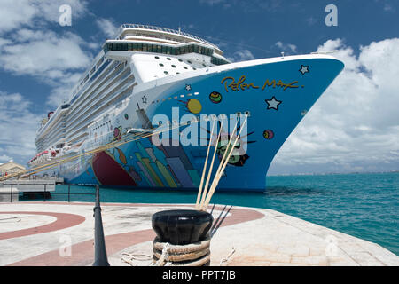 Bermuda. Cruise ship at dock in the terminal at the Royal Naval ...