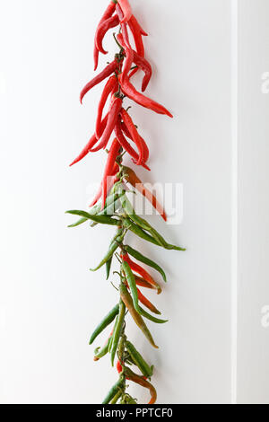 Red chili ristra Stock Photo - Alamy
