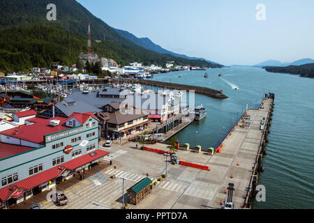 Top view of Ketchikan, Alaska, USA Stock Photo - Alamy