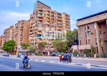 Old building along the Corniche in the City of Alexandria, Egypt Stock ...