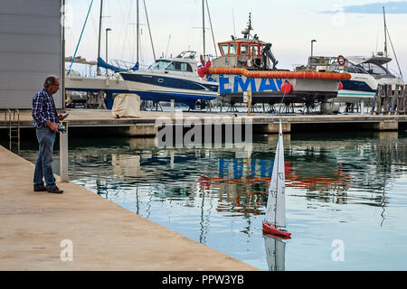 A Radio Controlled Model of a Sailing Ship Stock Photo - Alamy