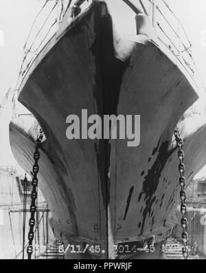 Former German destroyer Z39 in drydock at the Boston Navy Yard in Stock ...
