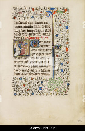 Saint Matthew Seated. Workshop of the Bedford Master (French, active ...