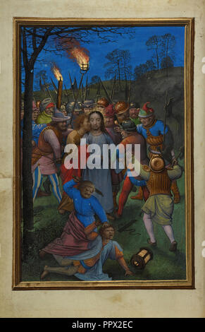 The Betrayal of Christ; Simon Bening, Flemish, about 1483 - 1561 ...
