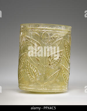 Leaf Beaker; Eastern Mediterranean, Roman Empire; 1st century; Glass; 7 ...