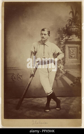 Haberer(?) baseball player in uniform, J.P. Woodworth (British, active ...