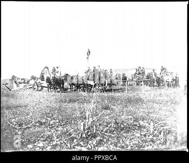 Brandy Station, Va. Wagons and men of the U.S. Military Telegraph ...