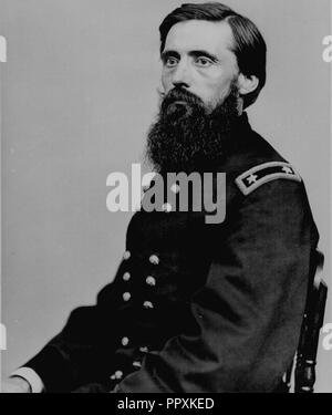 A historical image of General John A. Rawlins' horse at Cold Harbor ...
