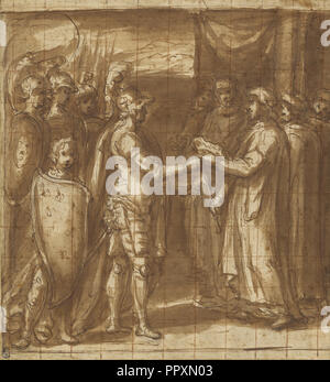 Scene from the History of the Farnese Family 1562-63 by Taddeo Zuccaro ...