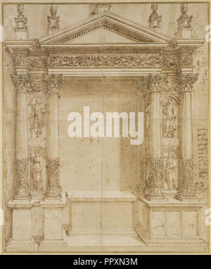 Design for an Altar. Baldassare Peruzzi (Italian, 1481 - 1536 Stock ...