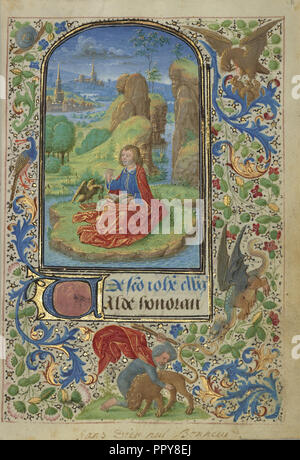 Saint John on Patmos, Lieven van Lathem, Flemish, about 1430 - 1493 ...