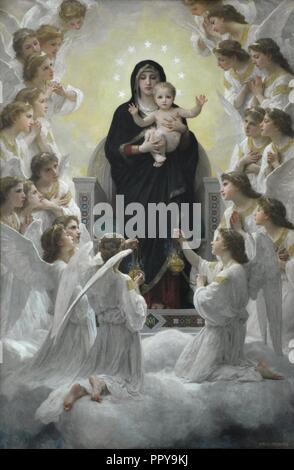 'La Vierge aux anges' by William Bouguereau portrays the Virgin Mary ...