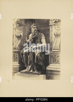 Moses by Michelangelo. James Anderson (British, 1813 - 1877 Stock Photo ...