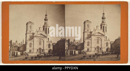 French Basilique.. L. P. Vallée (Canadian, 1837 - 1905 Stock Photo - Alamy