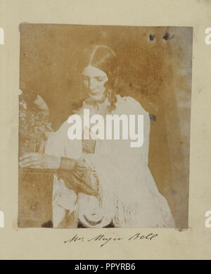 Mrs. Major Bell about 1847 by John Adamson Stock Photo - Alamy