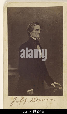 Jefferson Davis. Studio of Mathew B. Brady (American, about 1823 - 1896 ...