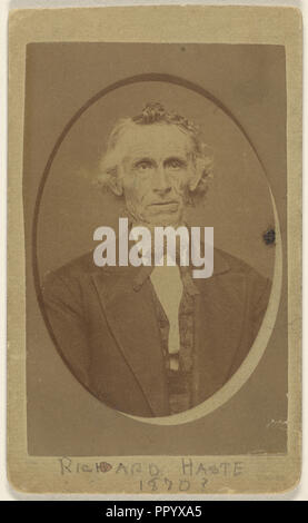 Richard Haste 1870?. T. Rich (American, active Waupaca, Wisconsin 1860s ...