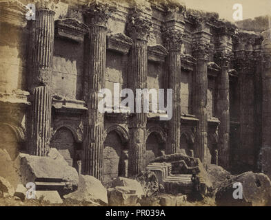 Baalbek - The North Wall of the Interior of the Temple of Jupiter ...