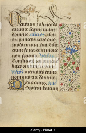 Decorated Text Page, Nicolas Spierinc (Flemish, active 1455 - 1499 ...