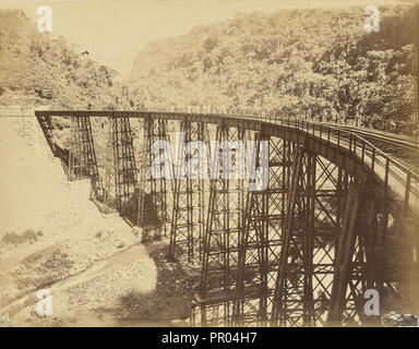 Mexico. Metlac Viaduct, Mexican Railroad.. Abel Briquet (French, 1833 ...