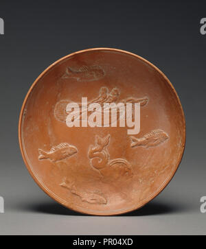 Red-Slip Bowl; North Africa, Tunisia; about 400; Terracotta; 17.8 cm, 7 ...