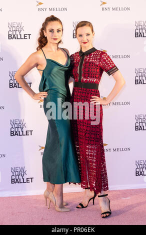 Jackie Bologna and Alston Macgill attend the New York City Ballet 2018 ...