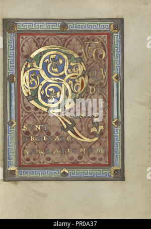 Decorated Incipit Page, Helmarshausen, Germany, about 1120 - 1140 ...