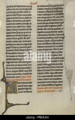 Inhabited Initial J; Lille, probably, France; about 1270; Tempera ...