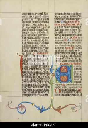 Decorated Initial R. Master Michael (Austrian, active about 1420 until ...