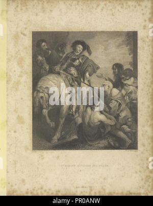 St. Martin Diving His Cloak 1843 - 1845 by Peter Paul Rubens Stock ...