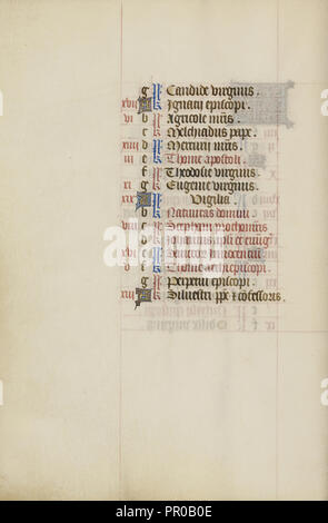 Calendar Page, Bruges (illuminated), Belgium, 1450s, Tempera colors ...