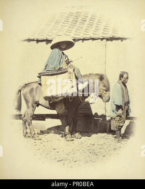 Yakonin Traveling on the Tokaido, Felice Beato (English, born Italy ...