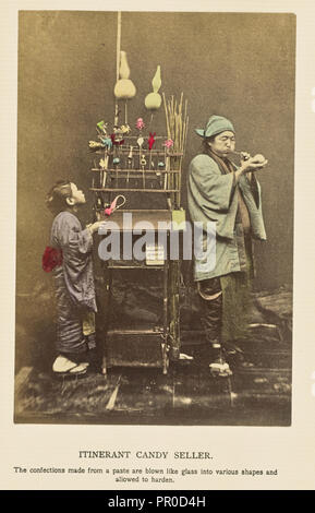 Itinerant Candy Seller. Kazumasa Ogawa (Japanese, 1860 - 1929 Stock ...