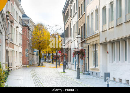 AACHEN, GERMANY - November 19, 2017: Street view of old town in Aachen ...