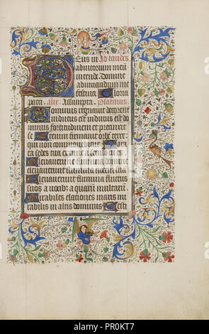 Decorated Text Page, Bruges, Belgium, about 1510 - 1520, Tempera colors ...