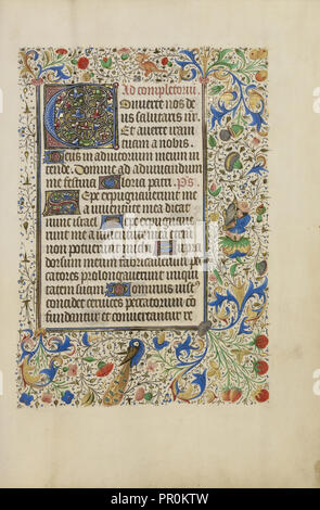 Decorated Text Page, Bruges, Belgium, about 1510 - 1520, Tempera colors ...
