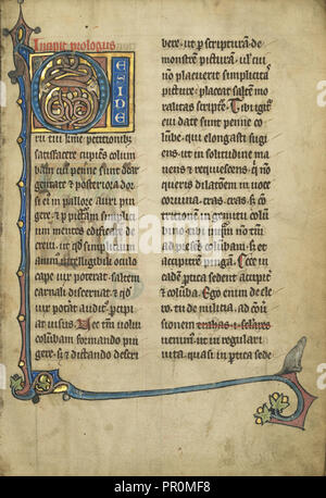 Inhabited Initial D. fourth quarter of 13th century (after 1277 ...