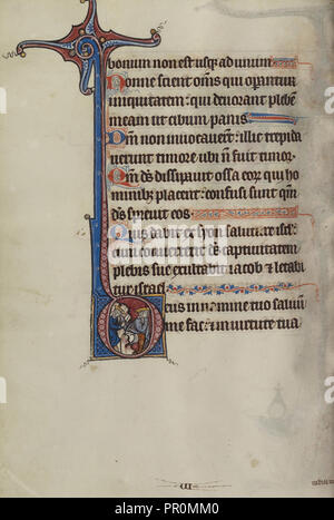 Initial D: David Cutting Saul's Tunic; Bute Psalter, text and ...